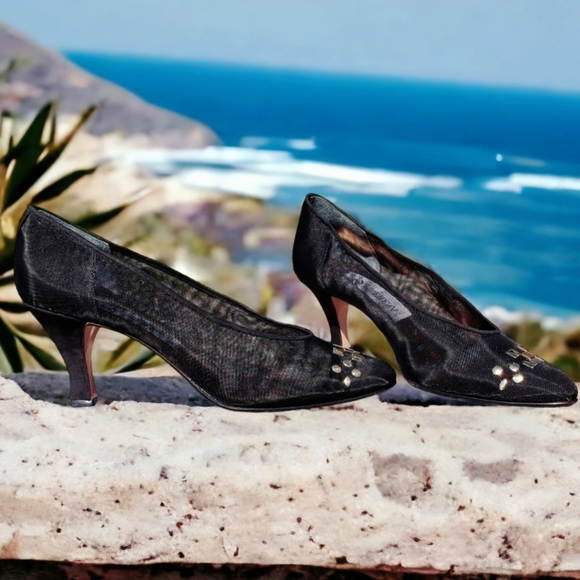 SERENA D' ITALIA | Shoes | Serena D Italia Heel Made Italy Blackgold Sz ...